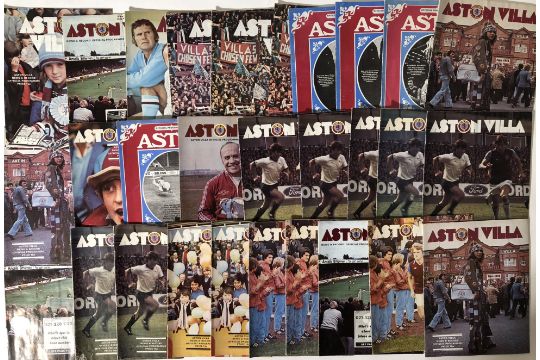ASTON VILLA PROGRAMME ARCHIVE. Very large collection of programmes ...