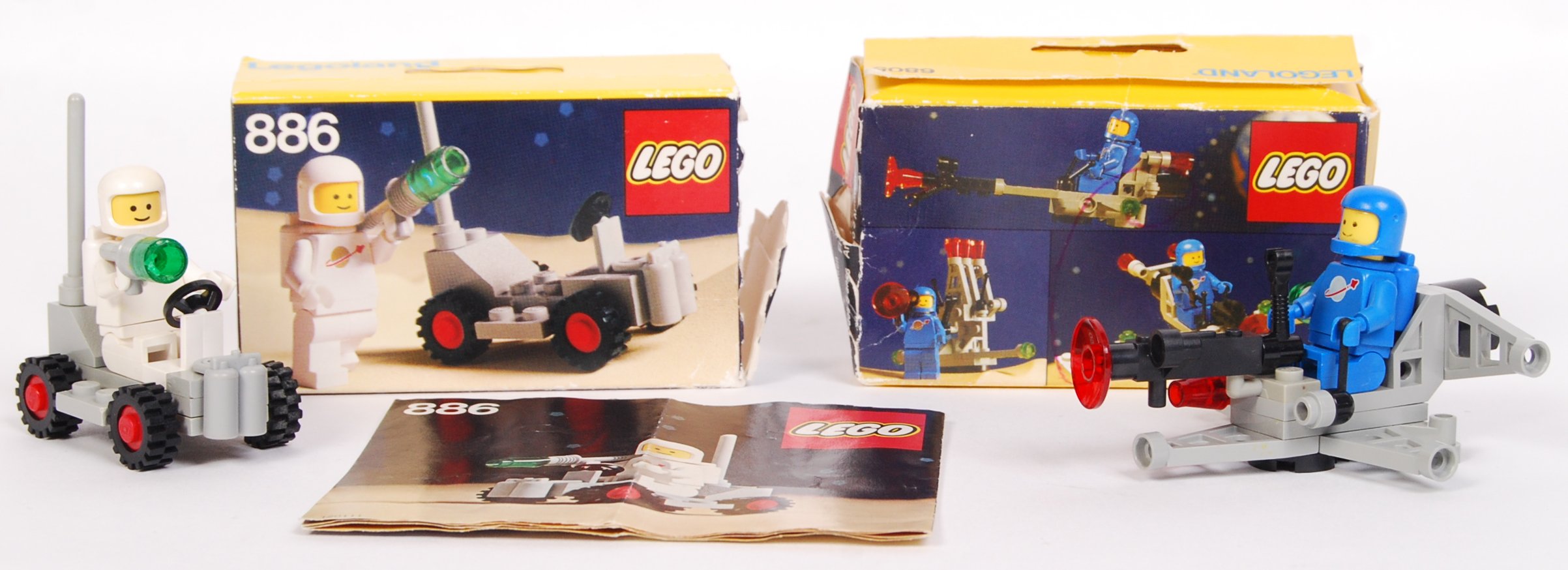 Two original vintage Lego Legoland ' Space ' sets. Both appear complete ...