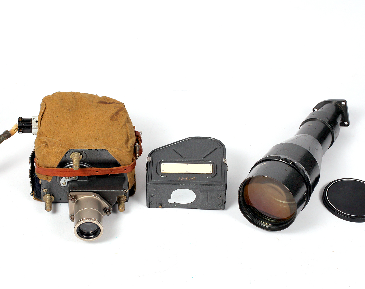 Cold War Era Soviet Aerial Camera, with 2 Lenses. Snappily titled ?-13 ...