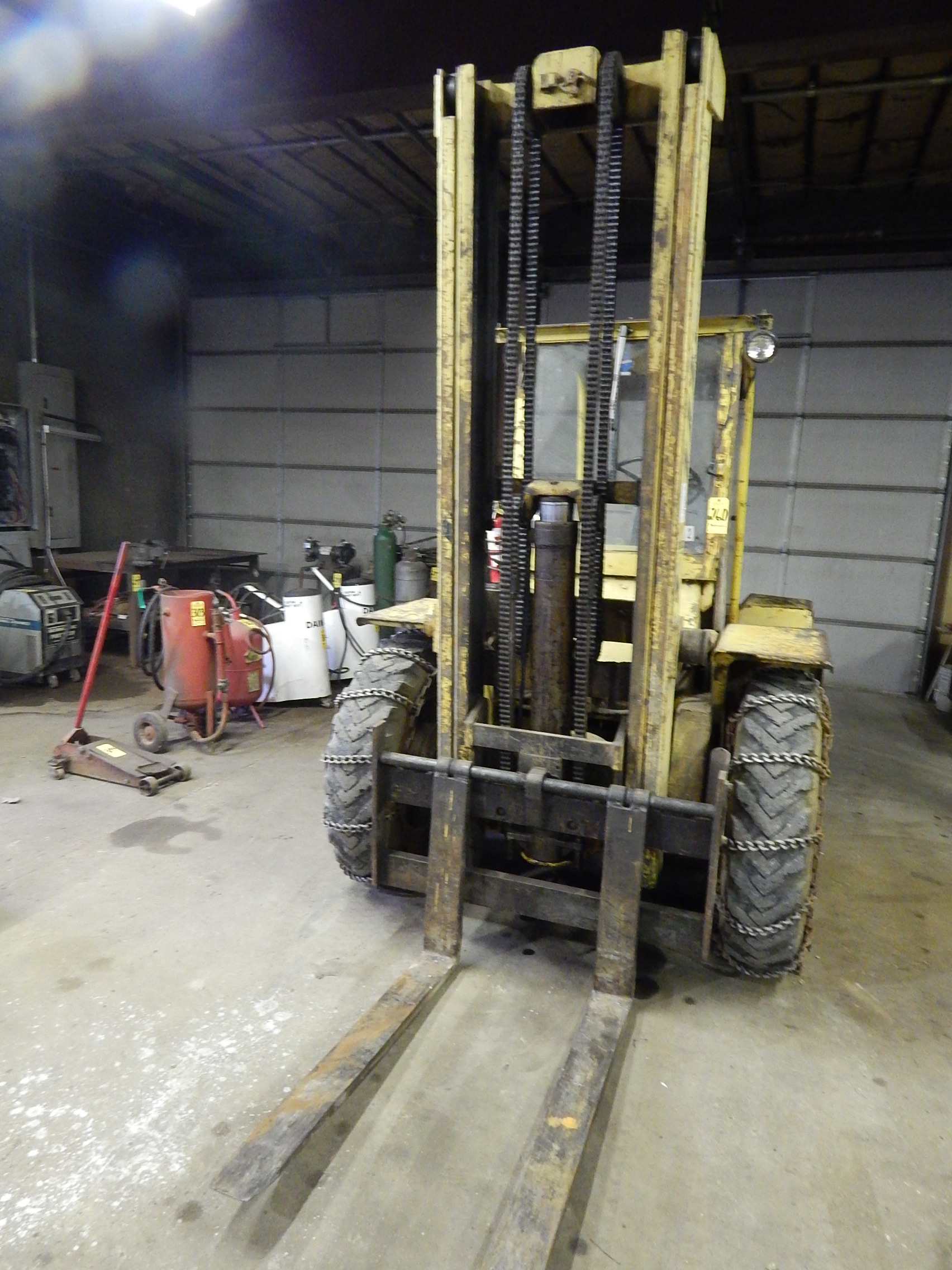 Hyster Model P60A Rough Terrain Forklift, 6K Capacity, LP, 2 Stage Mast ...