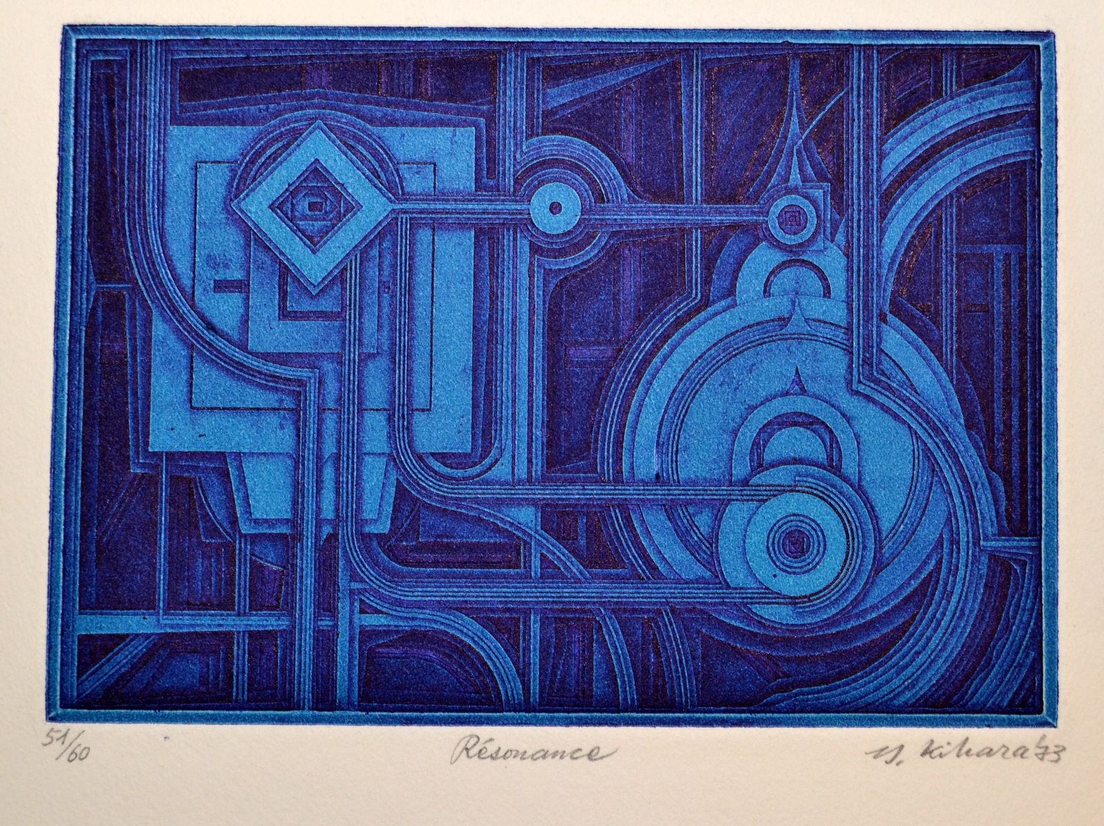 KIHARA 5 ASSORTED COLOURED ETCHINGS Signed 1971- 73 (See illustration ...