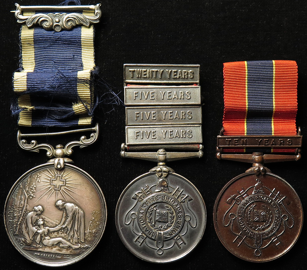 Firemans medals - National Fire Brigade Union Medal, silver hallmarked ...