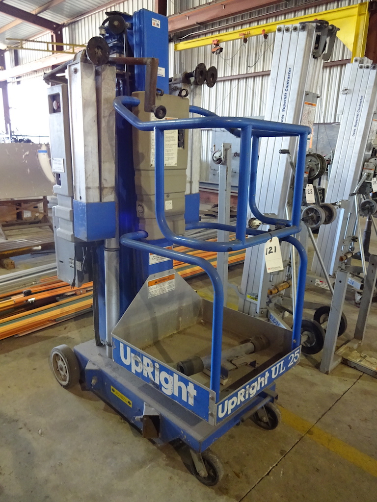 UPRIGHT MODEL UL25/068001-001 ELECTRIC PERSONAL LIFT: S/N 20373; 25 ...