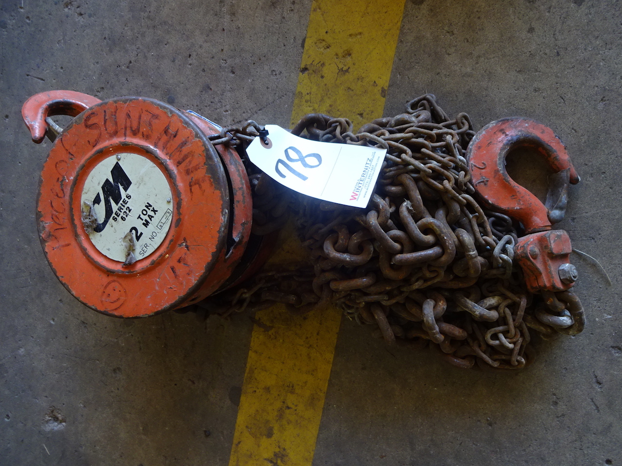 CM SERIES 622 2-TON CHAIN FALL: S/N MM-B