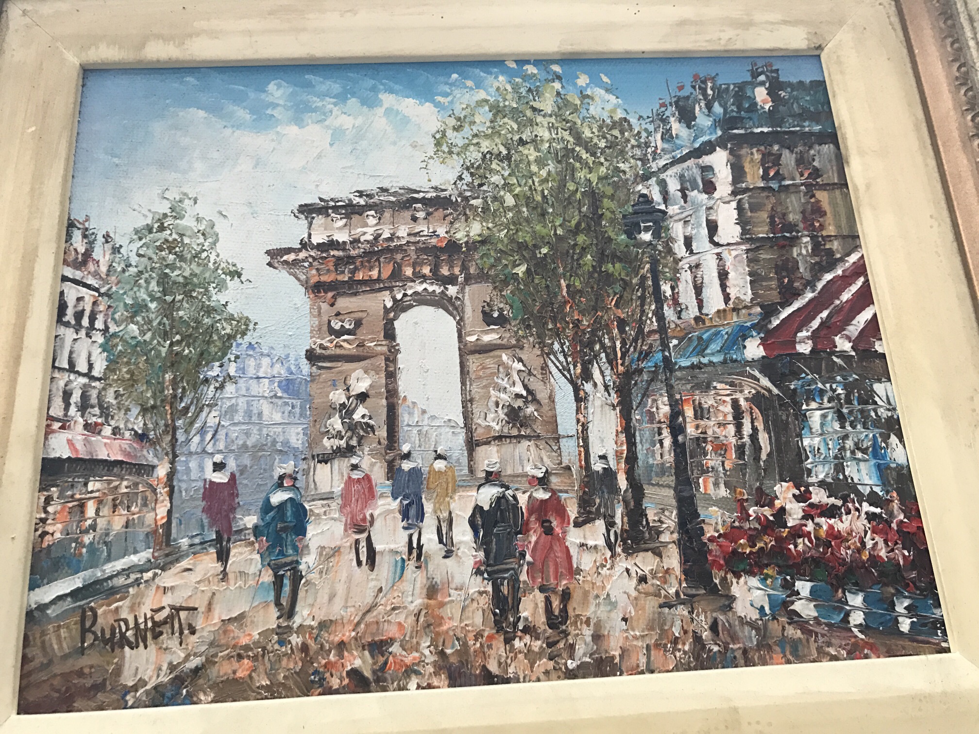 PAIR OF OIL PAINTINGS SIGNED FRENCH SCENES