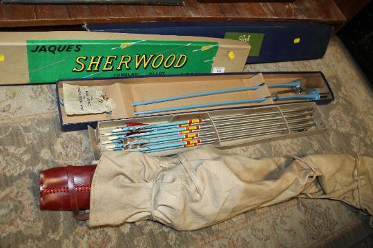 A VINTAGE BOW AND ARROWS