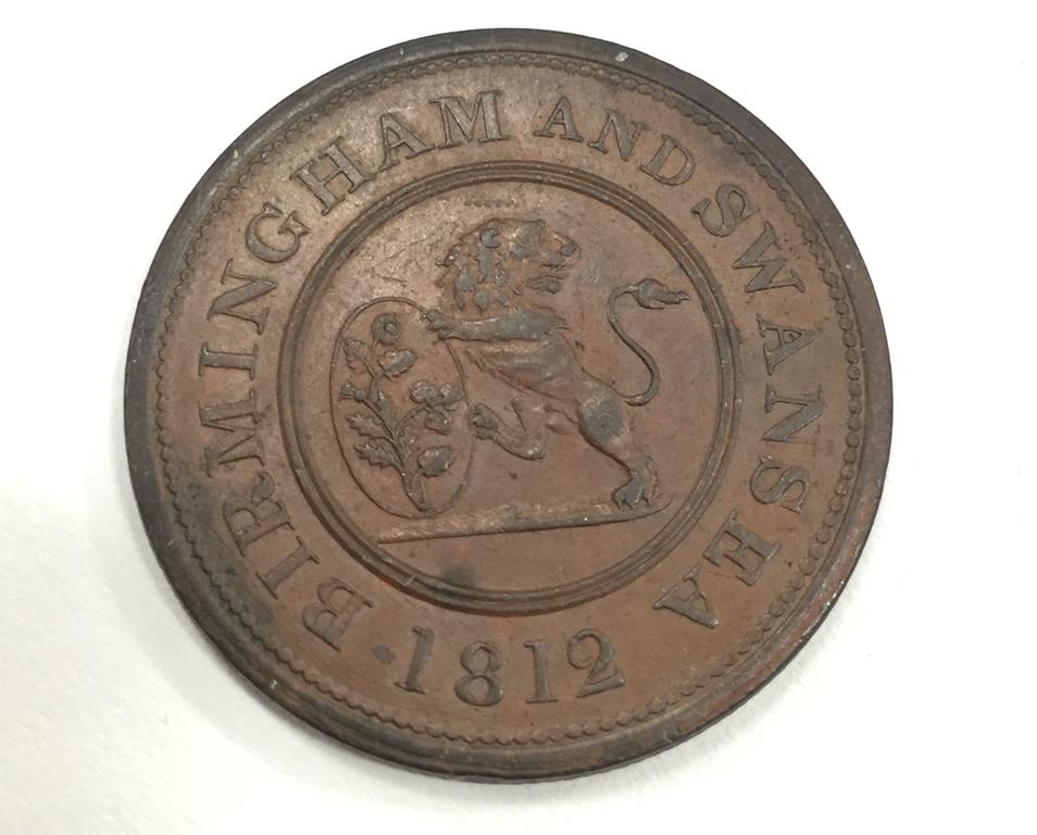 TOKEN, PENNY, 1812, Rose Copper Company, Birmingham and Swansea. (one coin)