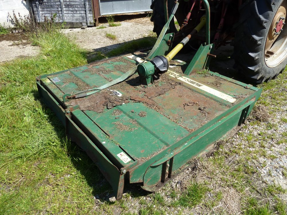 Major 601 grass topper, 2002, offset, serial 3677. Stored near Beccles ...