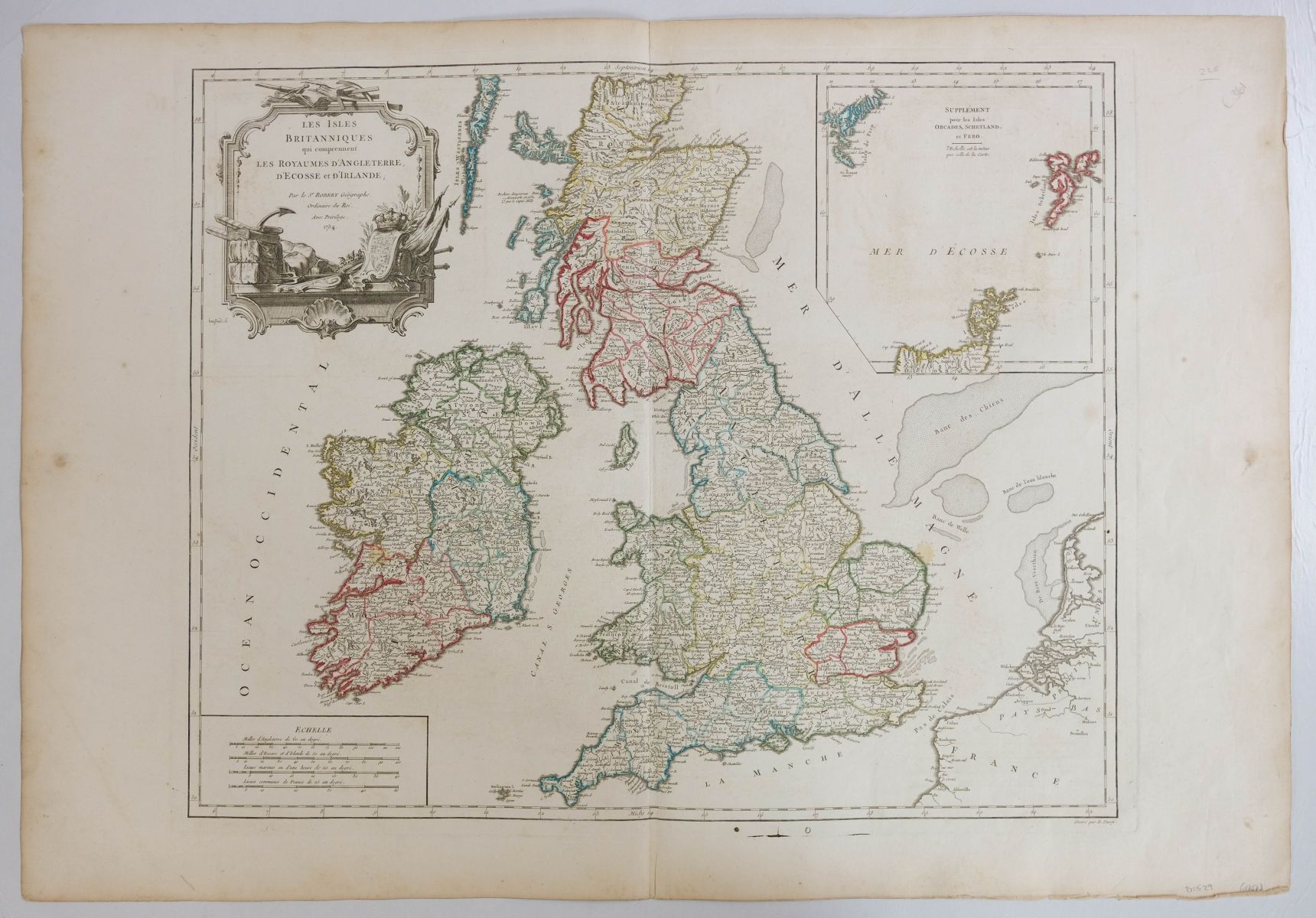 British Isles. A collection of eight maps, 18th & 19th century ...