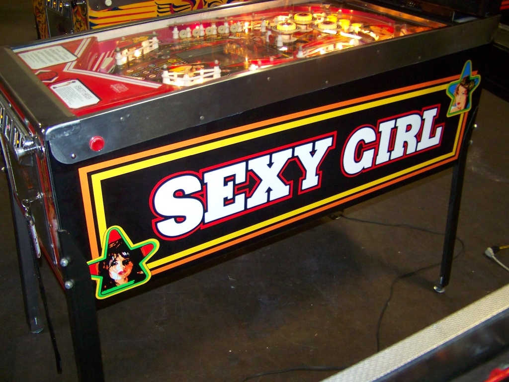 SEXY GIRL PINBALL MACHINE 1980 RANCO AUTOMATEN Item is in used ...