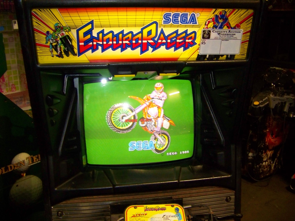 ENDURO RACER UPRIGHT RACING CLASSIC ARCADE SEGA Item is in used ...
