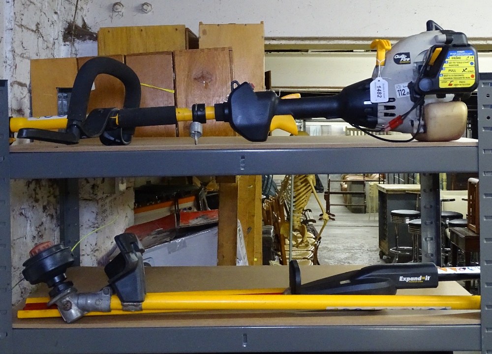 A Ryobi PBC3046YE combination petrol strimmer/hedge cutter, GWO