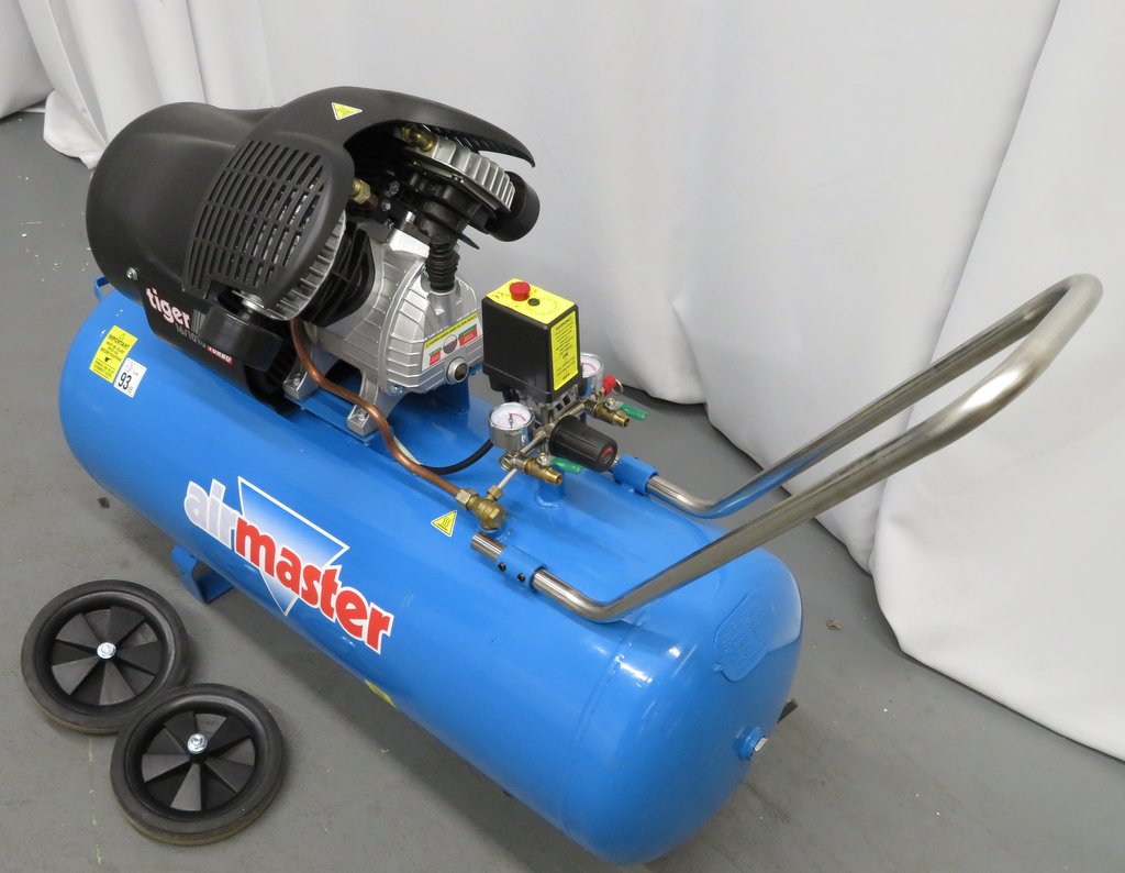 Airmaster Tiger 3hp 100 Litre Air Compressor. Model: 16/1010.