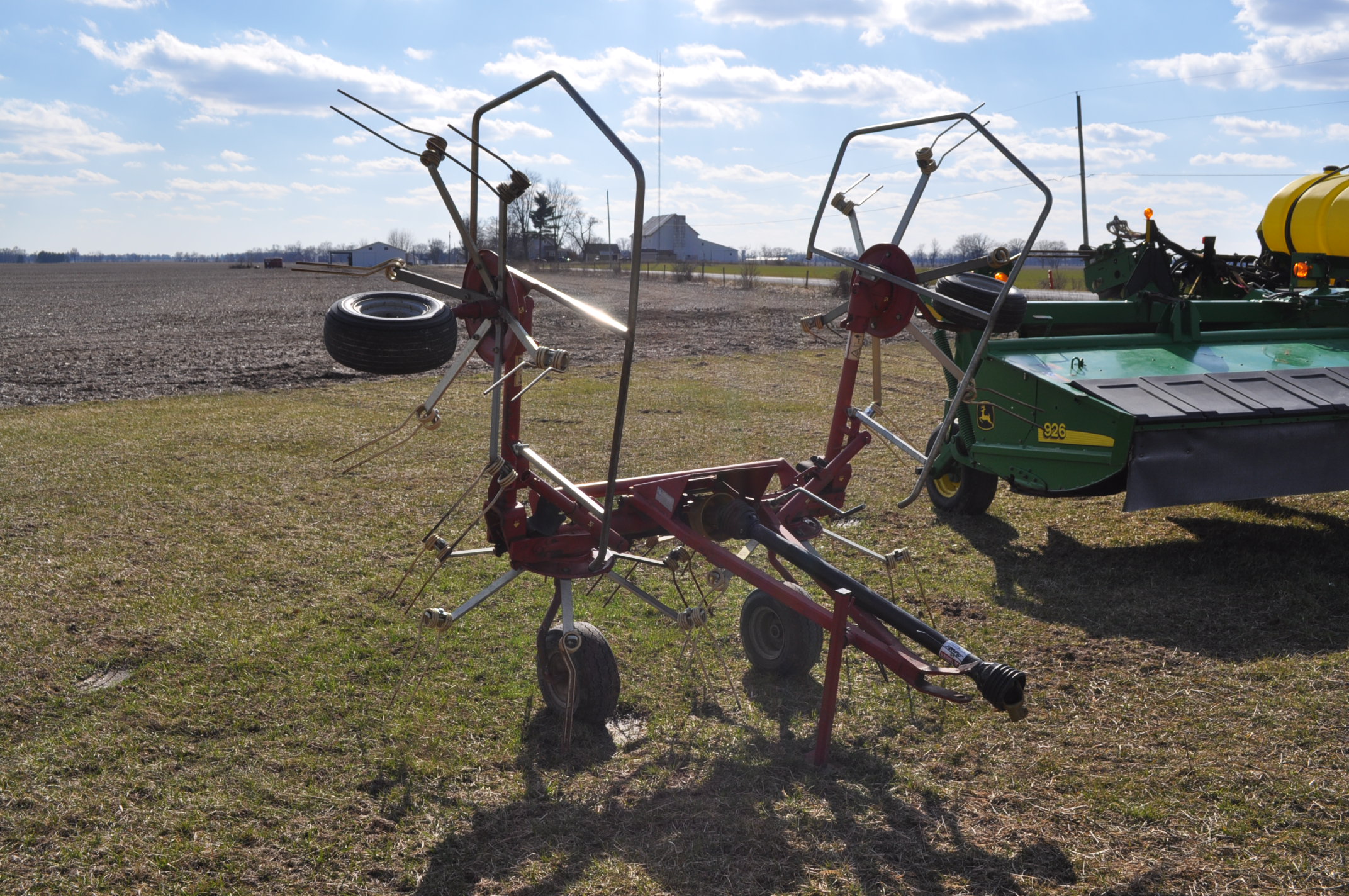 Sitrex ST520 4 spool hay tedder, pull type, manual fold, 540 PTO, SN 144864