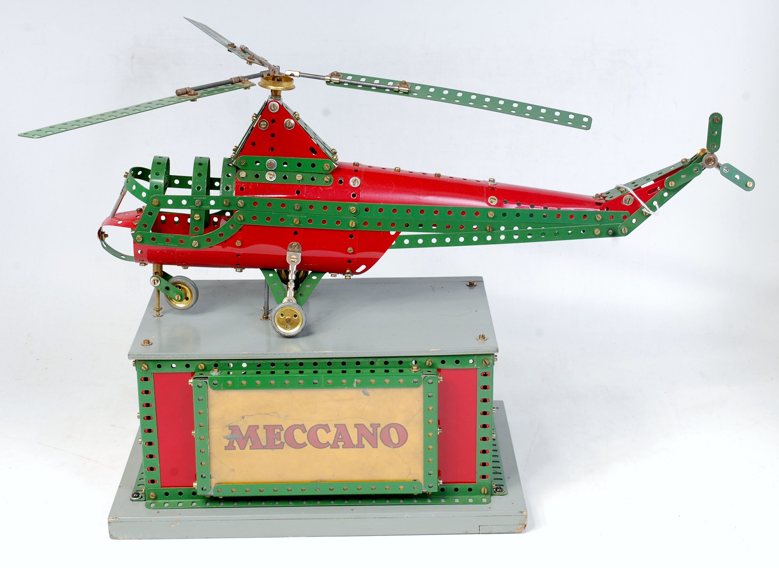 Meccano Factory Built shop display model of a Helicopter, circa 1957 ...