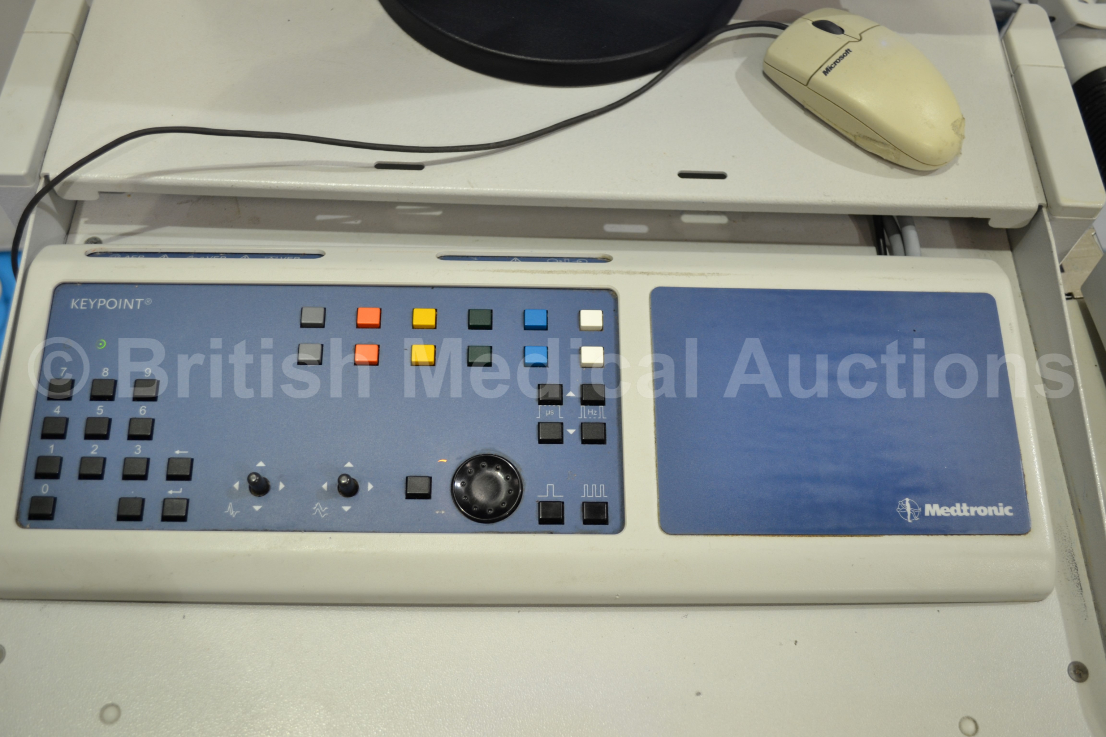 Medtronic Keypoint EMG Monitor on Trolley (Powers Up)