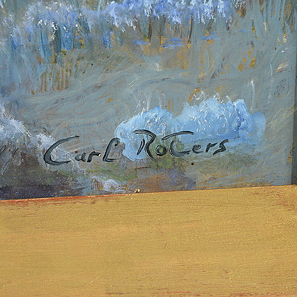 CARL ROTERS (American 1898-1989) Sporting Deer, Jackson Hole 1969 Oil ...