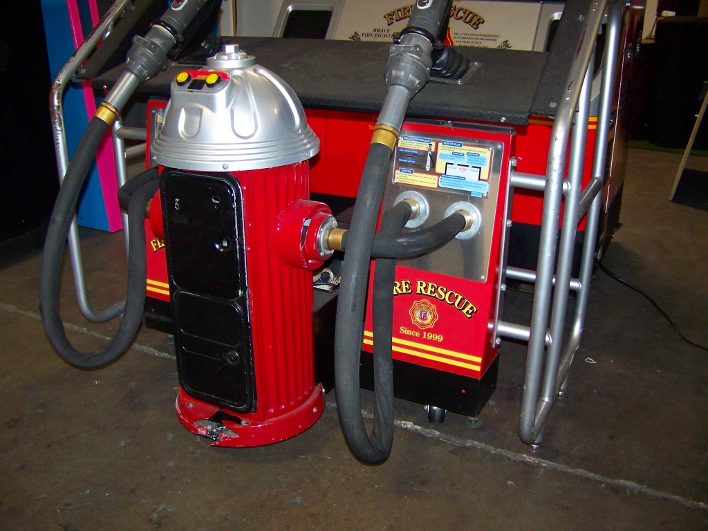 BRAVE FIRE FIGHTERS DELUXE ARCADE GAME SEGA LCD Item is in used ...