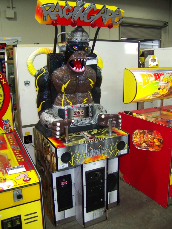 RAGING APE UPRIGHT TICKET REDEMPTION GAME UNIS Item is in used ...