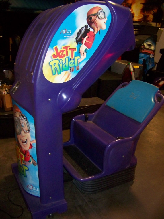 JETT RIDER ARCADE THRILL RIDE ATTRACTION TRIOTECH Item is in used ...