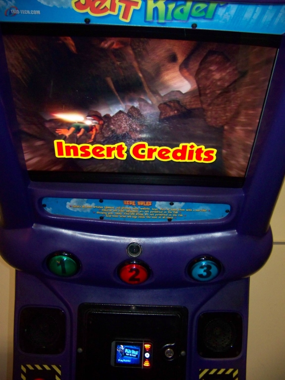 JETT RIDER ARCADE THRILL RIDE ATTRACTION TRIOTECH Item is in used ...