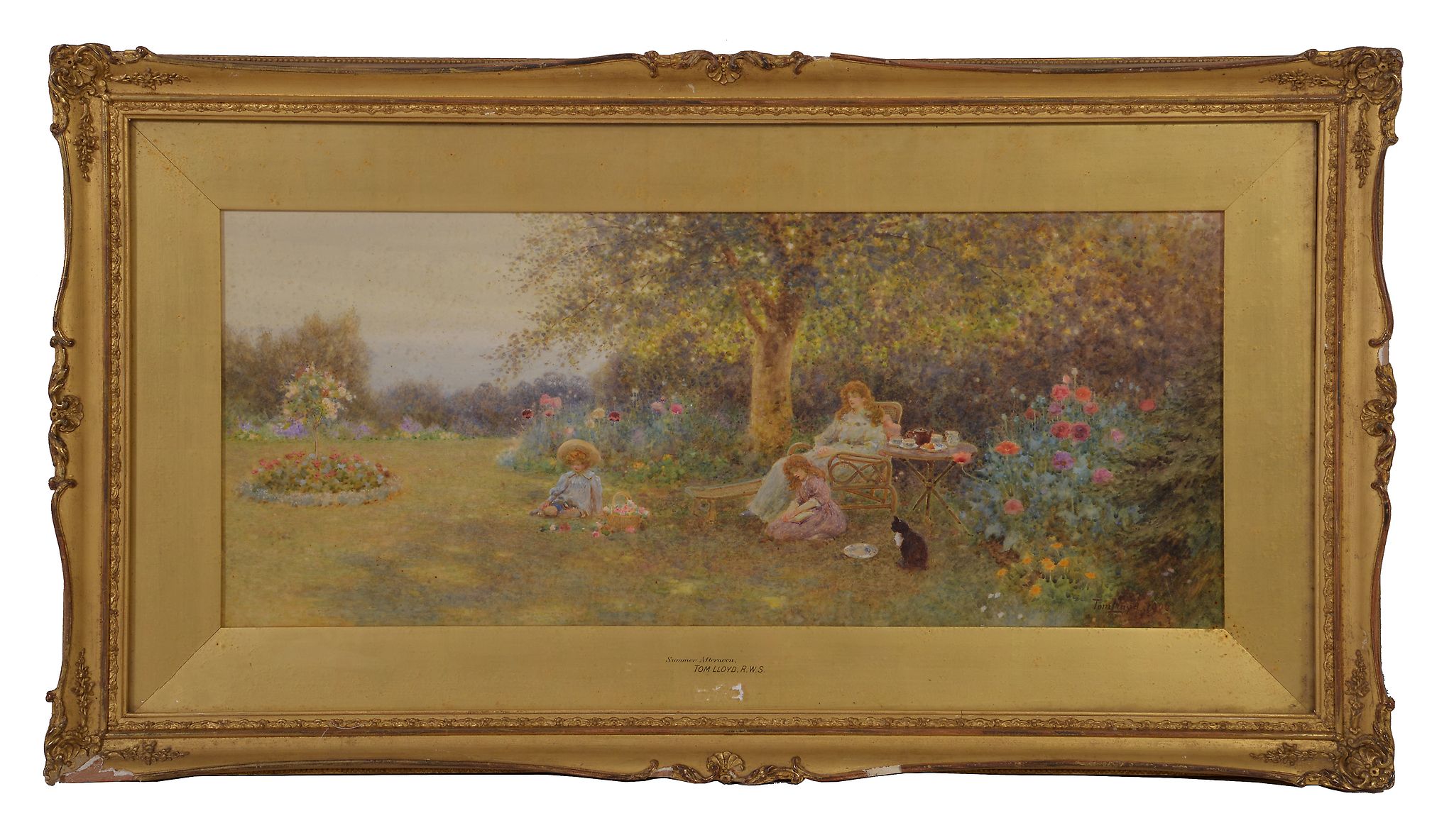 Thomas James Lloyd (British 1849-1910) - Summer Afternoon Watercolour ...