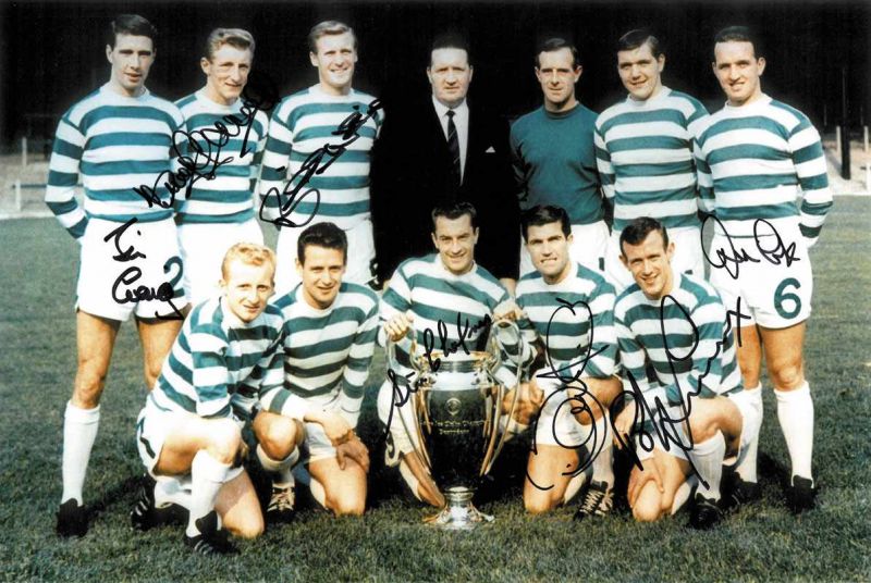 Autograph Football. Celtic Glasgow EC 1967 - Col, photograph depicting ...