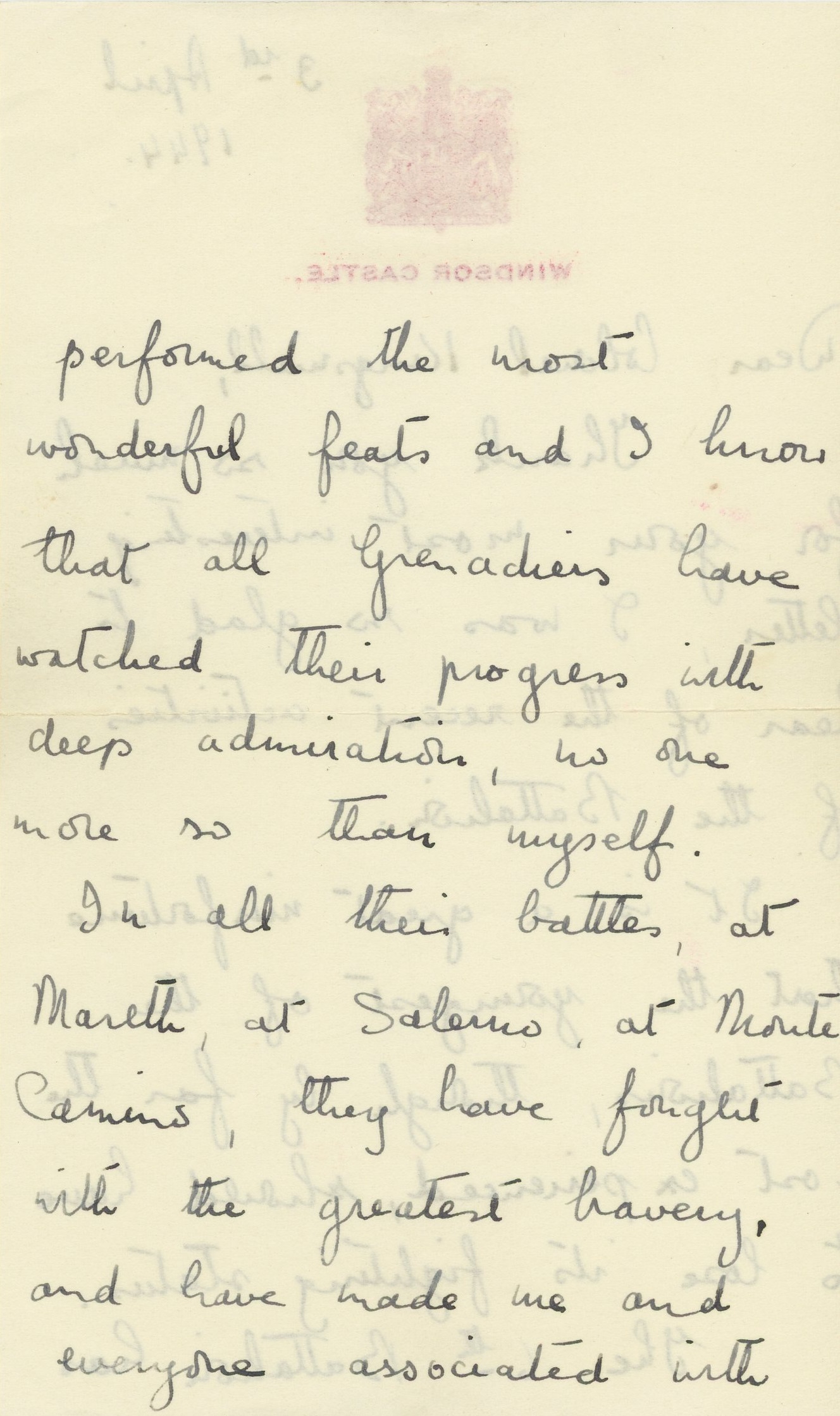 Queen Elizabeth letter, written when a young Princess. Queen Elizabeth ...