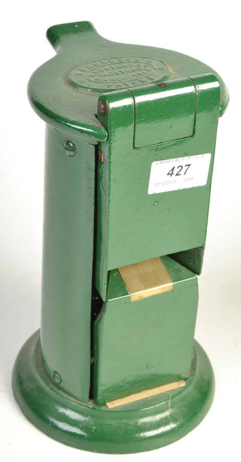 An Edmondson's Patent ticket dating machine.