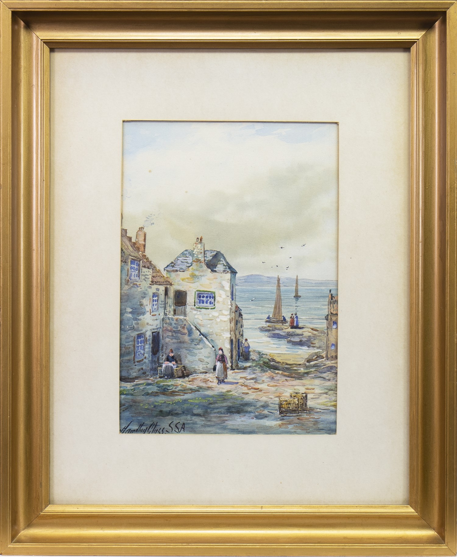 JOHN HAMILTON GLASS (SCOTTISH 1820 - 1885), OLD HOUSE, BUCKHAVEN; and ...