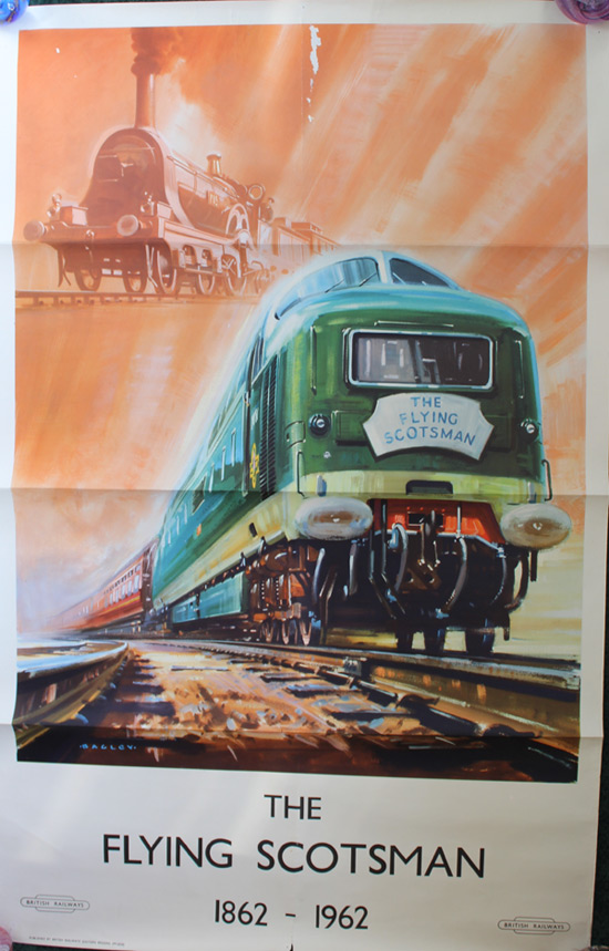 Original BR(E) Railway Poster 'The Flying Scotsman 1862 - 1962' by ...