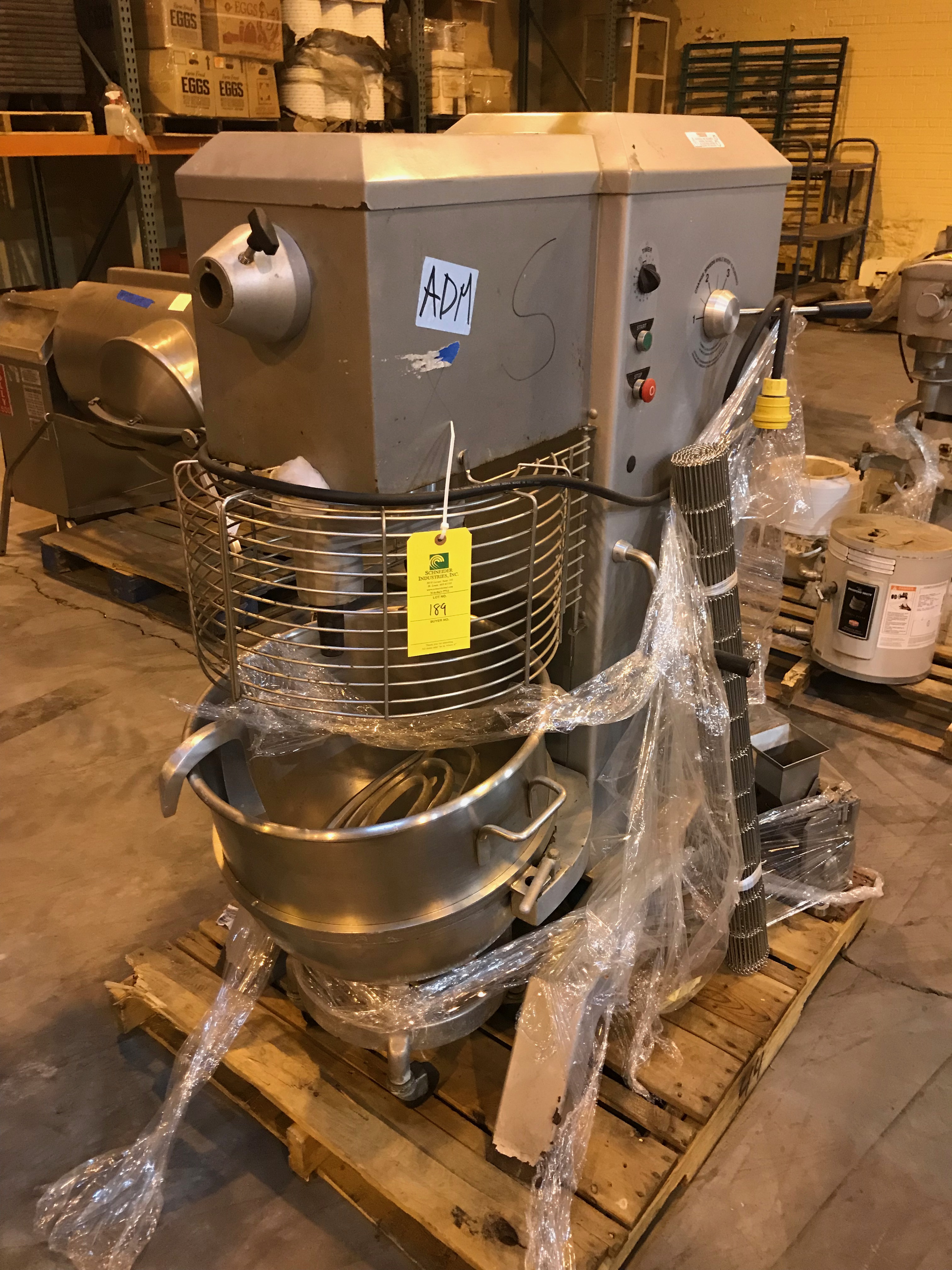 Univex Mixer, Model# SRM80+, Serial# M014289, 208-249 Volts, 60 Hz , 8. ...