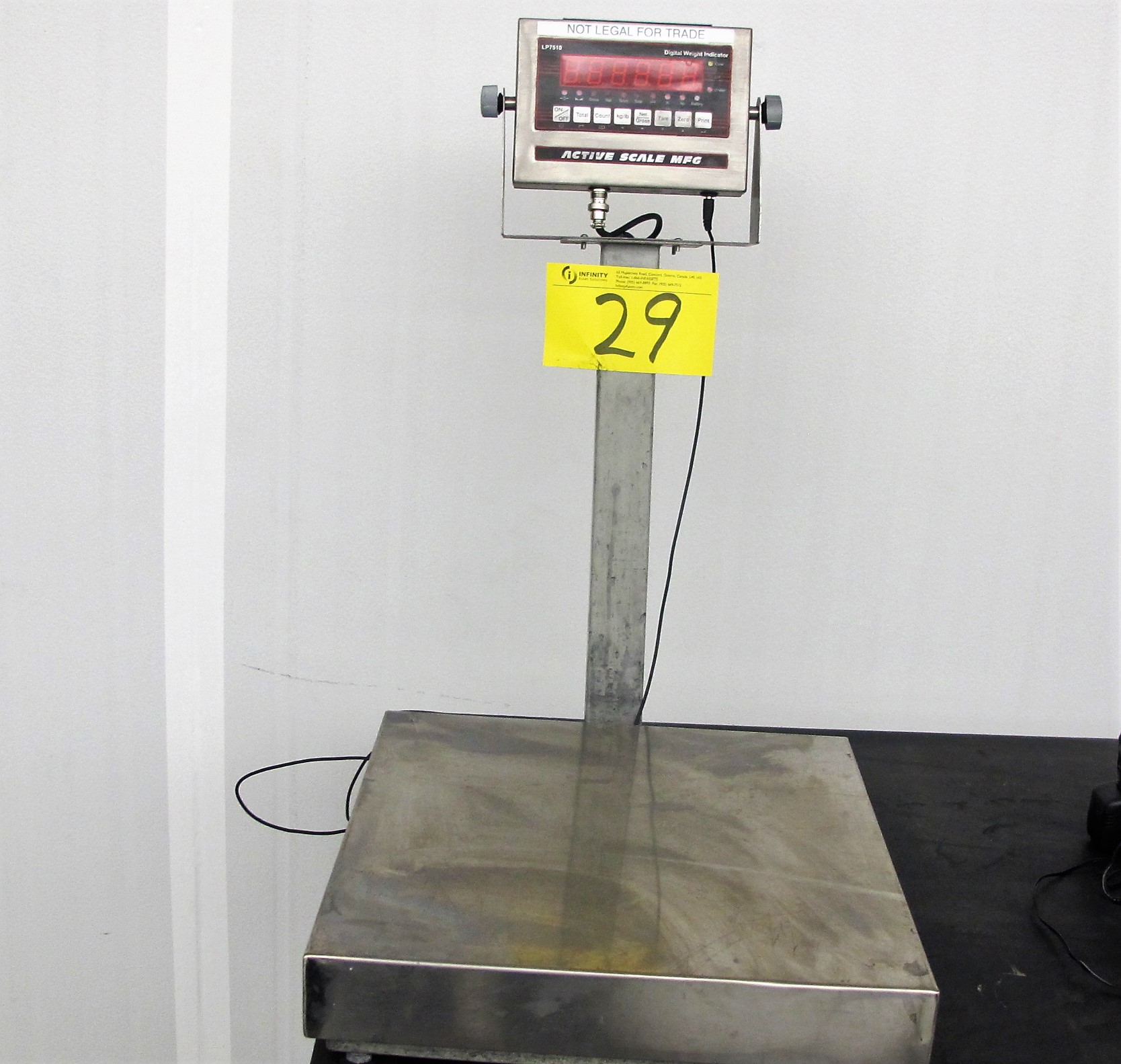 ACTIVE SCALE MFG LP7510 TABLE TOP DIGITAL WEIGH SCALE