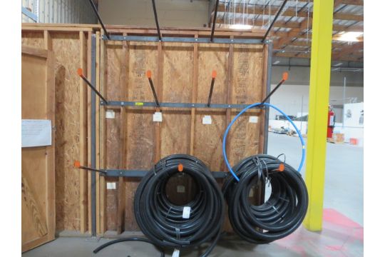 Wall Mounted Hose Racks, Includes Contents