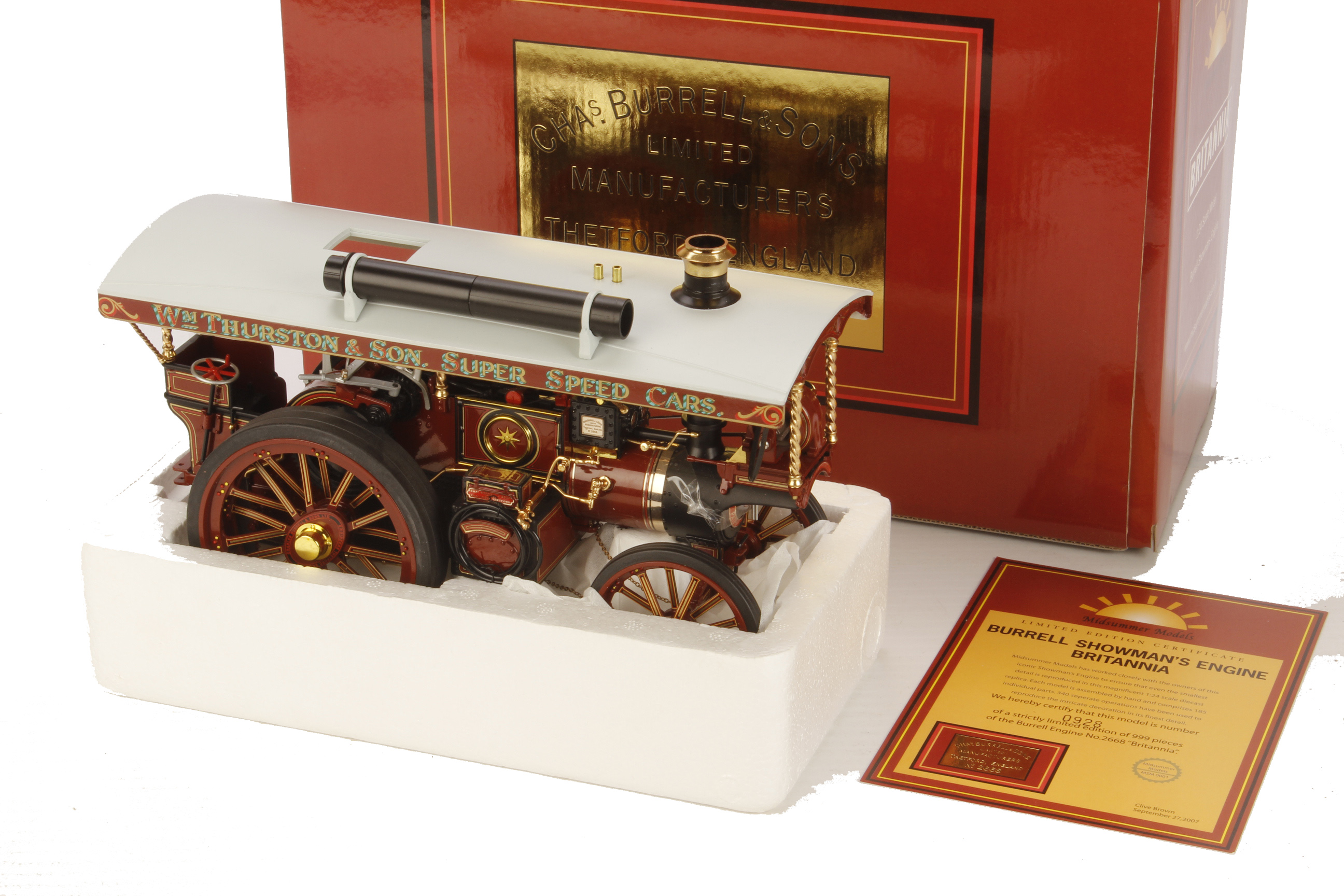 A 1/24 Scale Model Burrell Showman's Traction Engine 'Britannia' by ...