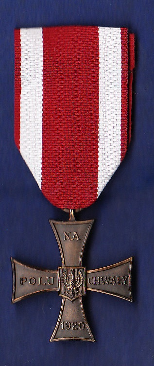 Polish Cross of Valor 1920 Polish army order medal 'WALECZNYM NA POLU ...