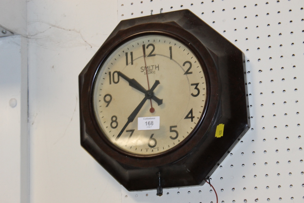 A SMITH SECTRIC RETRO ELECTRIC WALL CLOCK