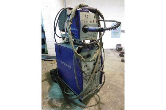 Parweld XTM 4035 mig welder with Parweld XTM WF100 wire feed, serial ...