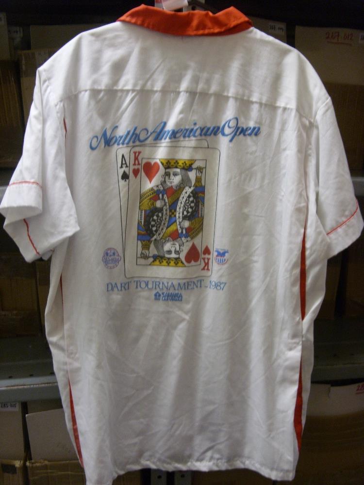 Darts, Eric Bristow, original match worn players shirt, for the 1987 ...