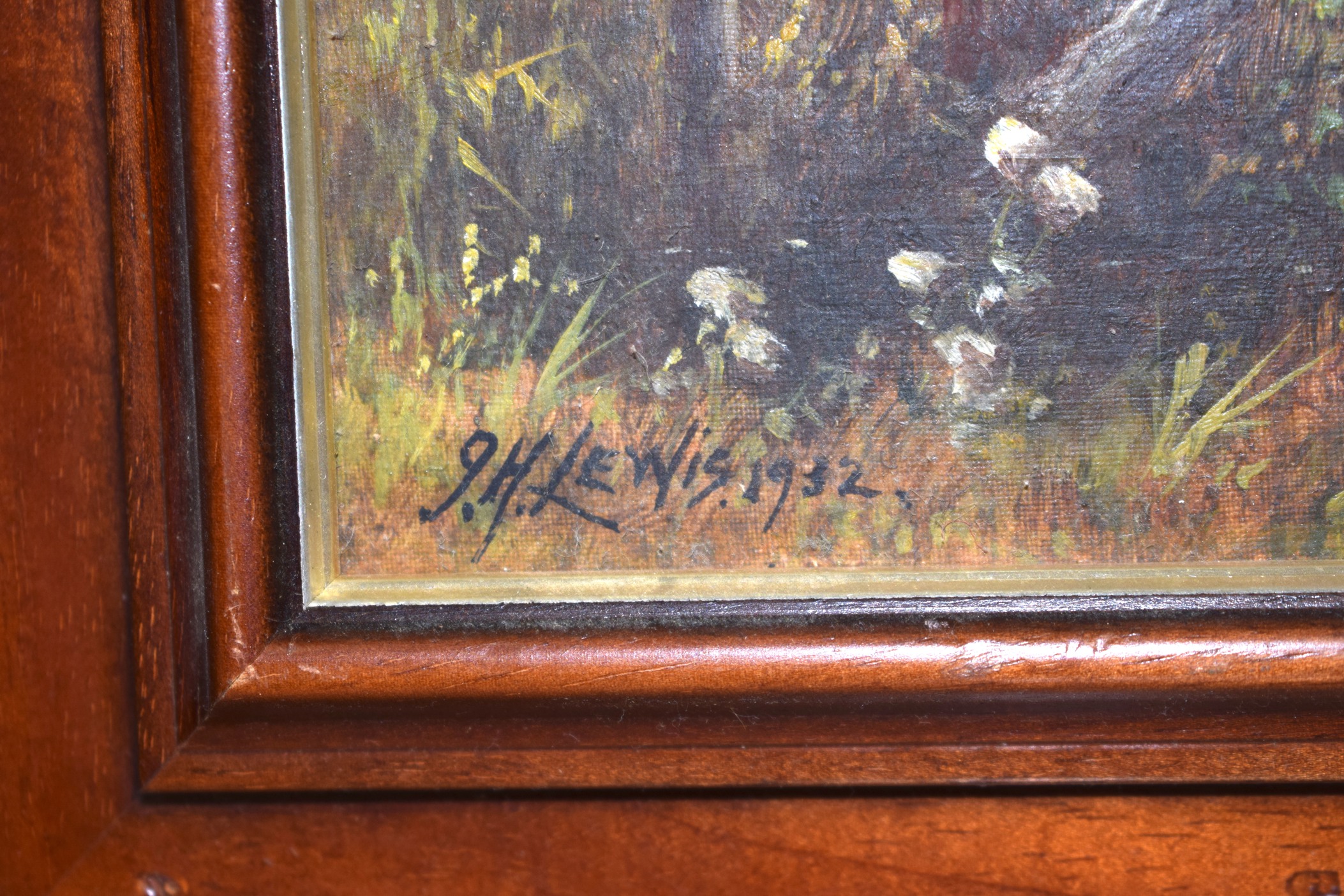 ROYAL WORCESTER INTEREST James Henry Lewis^ pair of oil paintings ...