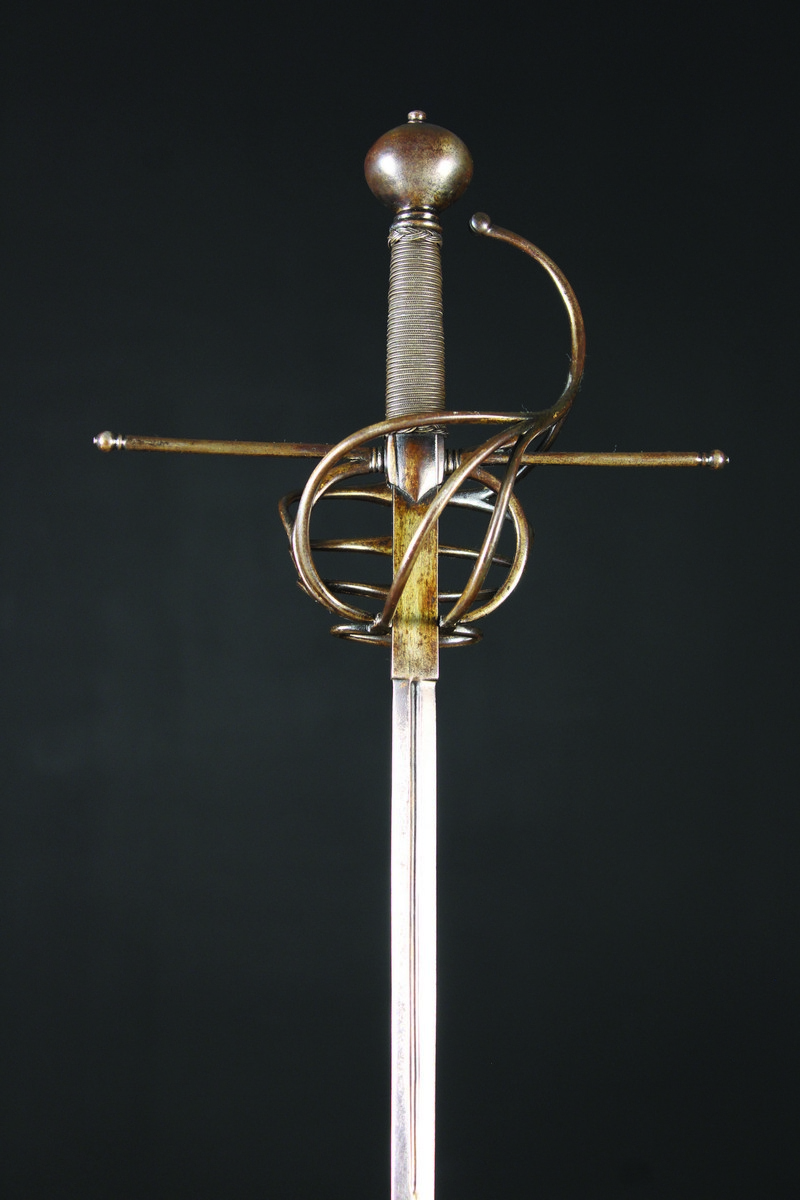A 16th Century Type Dueling Rapier with swept hilt, 50 ins (127 cms) in ...