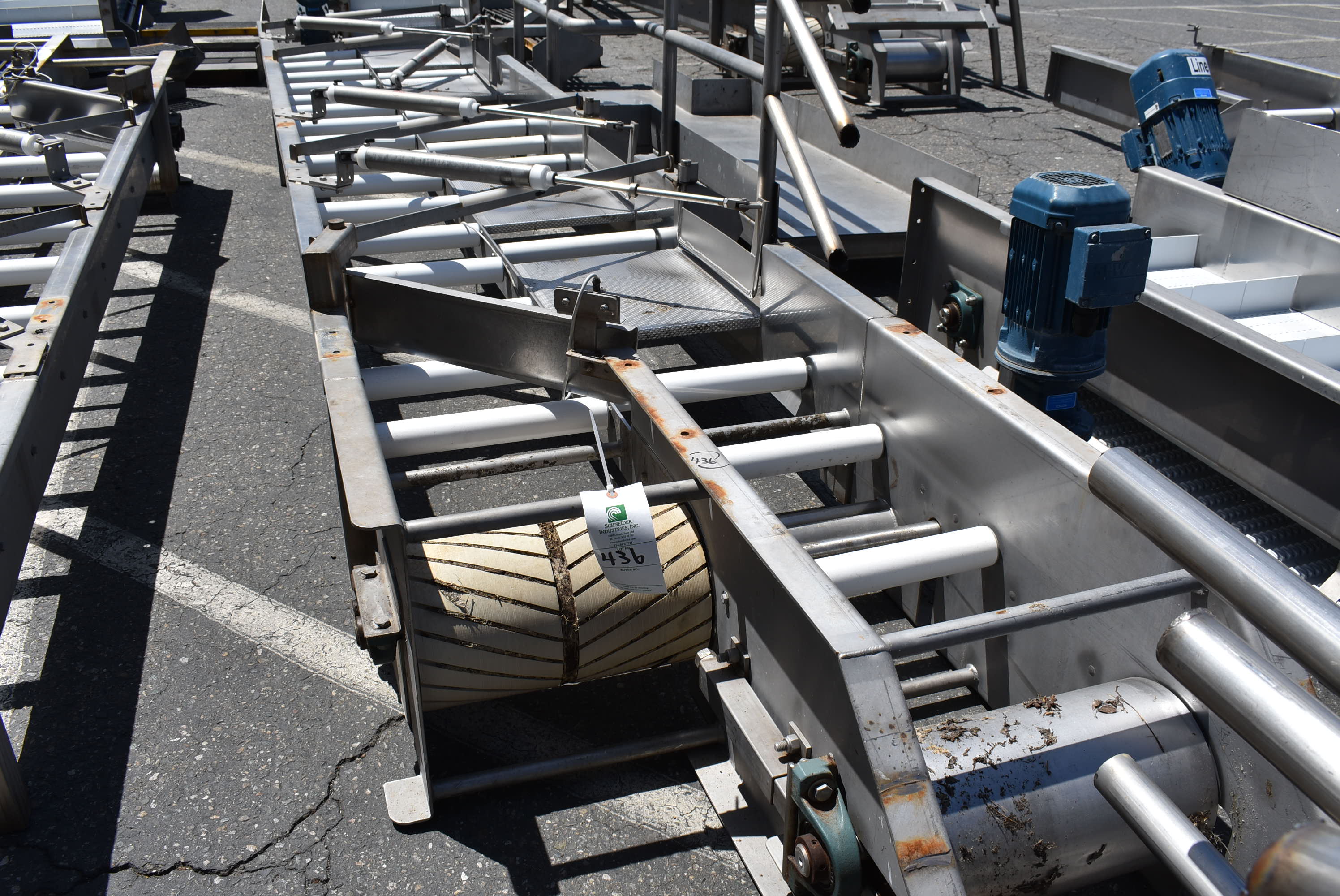 Conveyor - Motorized Dual Lane Conveyor, 32" Wide x 19' Length, SS ...
