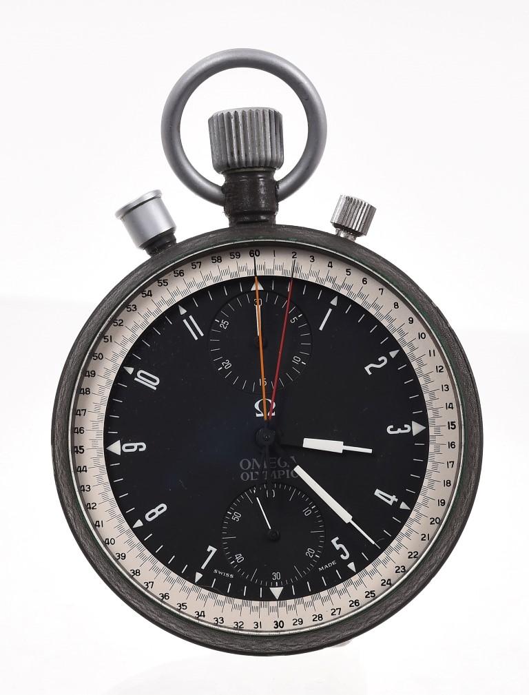 Rare 1960s Omega Olympic timekeeper's stopwatch with twelve hour dial ...