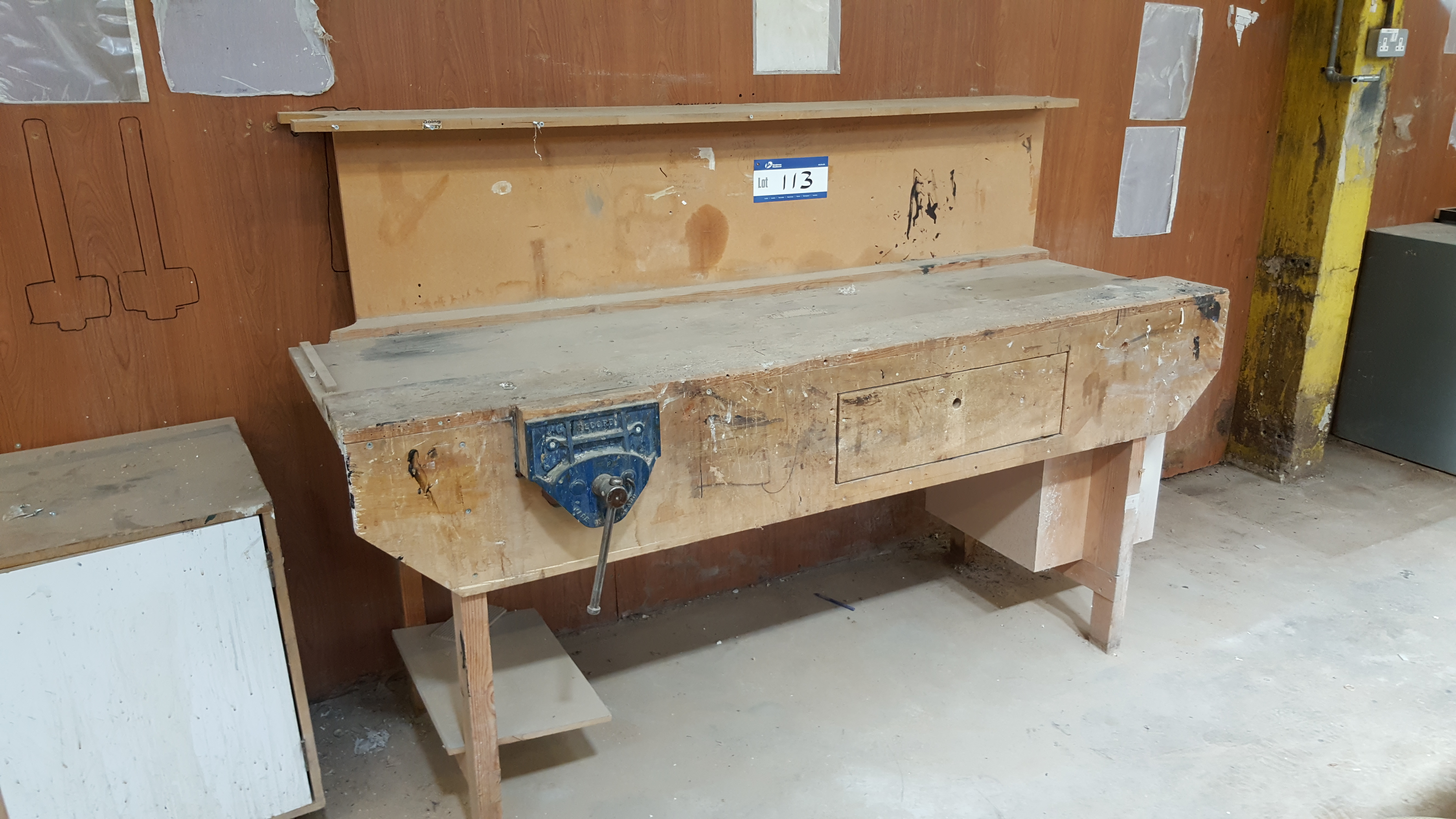 Wooden Work Bench with Joiners Quick Release Vice (please note - this ...