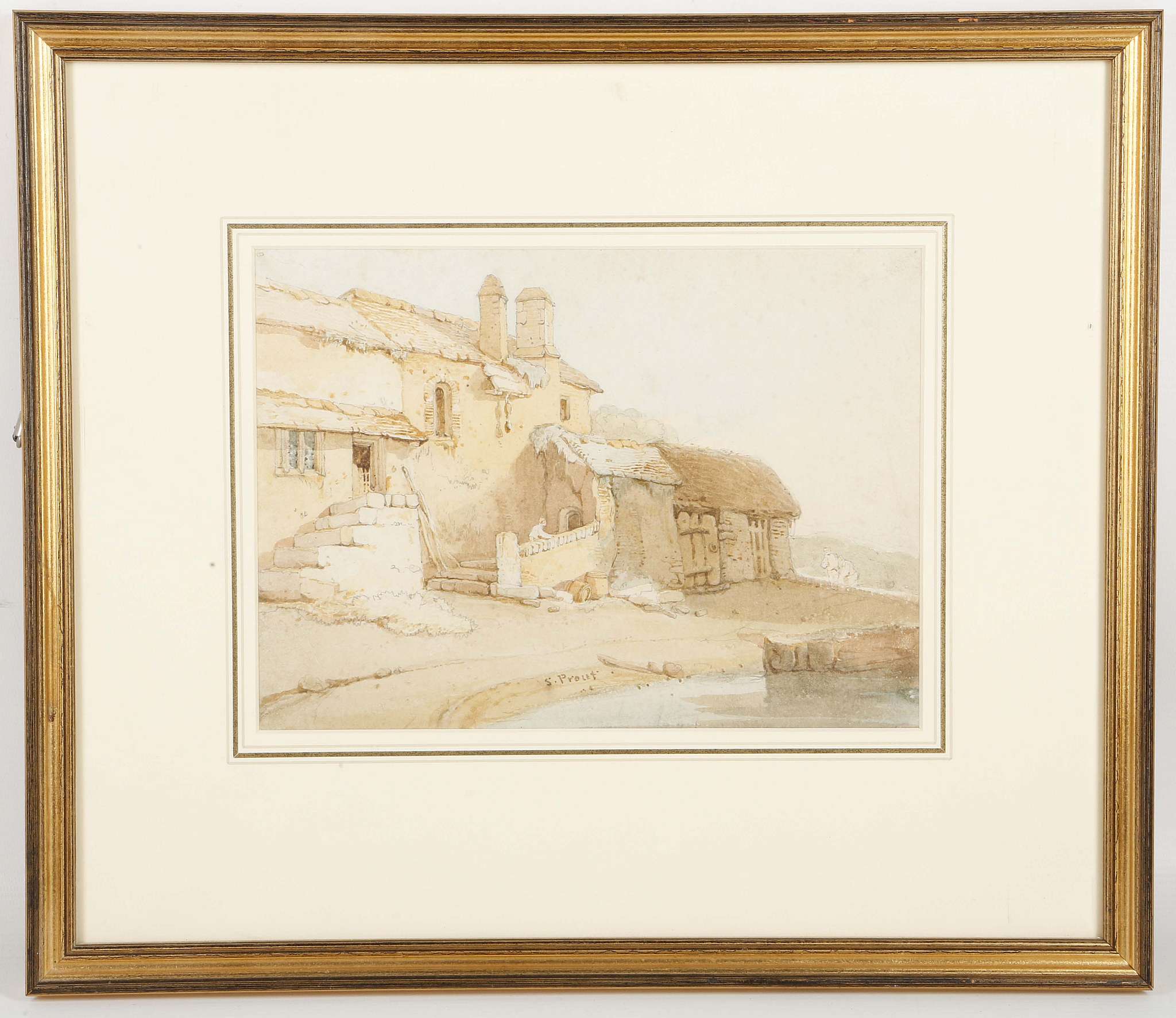 Samuel Prout O.W.S. 1783-1852, 'Near Exeter, Devon', watercolour, in ...