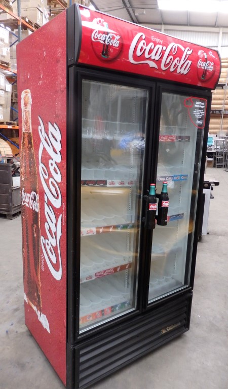 1 x Oversized 2-Door "Coca-Cola" Merchandiser Refrigerator - Model ...