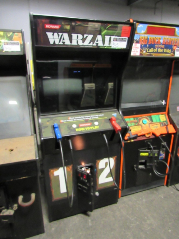 WARZAID UPRIGHT SHOOTER ARCADE GAME KONAMI. Item is in used condition ...