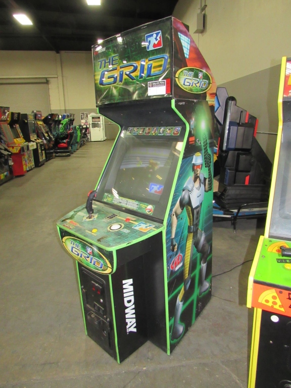 THE GRID GAME SHOW ACTION ARCADE GAME MIDWAY. Item is in used condition ...