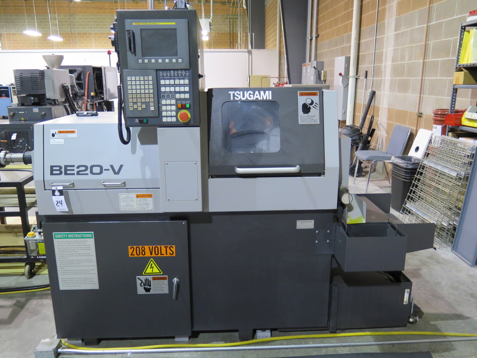 2011 Tsugami BE20-V Twin Spindle 5-Axis Live Tooling CNC Screw Machine ...