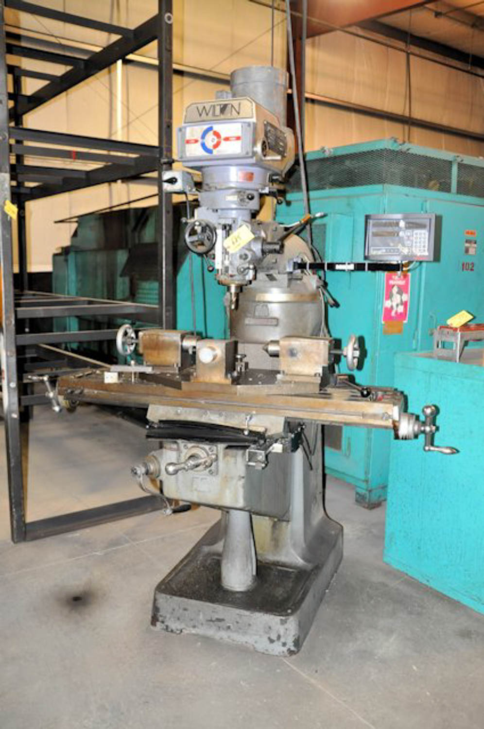 WILTON MDL. #VS203 VERTICAL KNEE TYPE MILLING MACHINE WITH 9'' X 49 ...